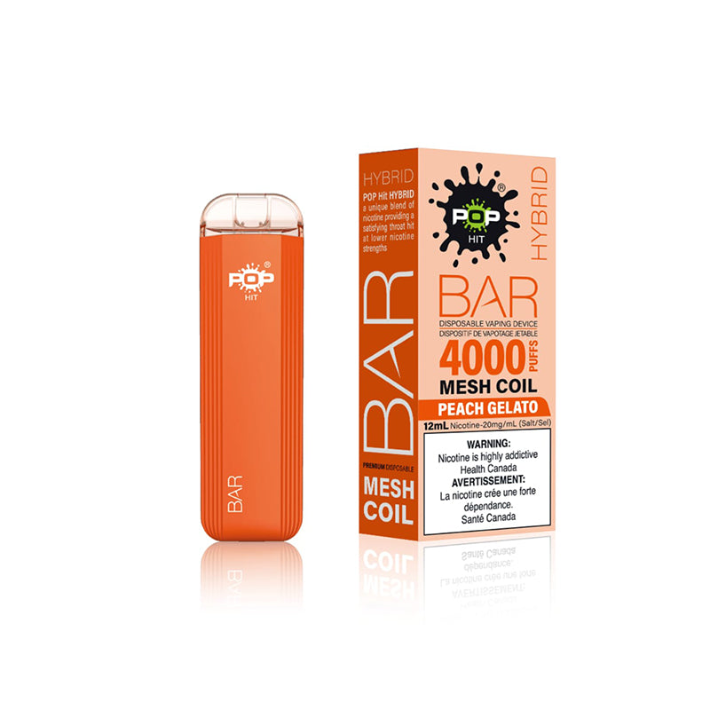 Pop ® Bar Disposable Vape | Peach Gelato | Buy 3 Get 4 Promotion